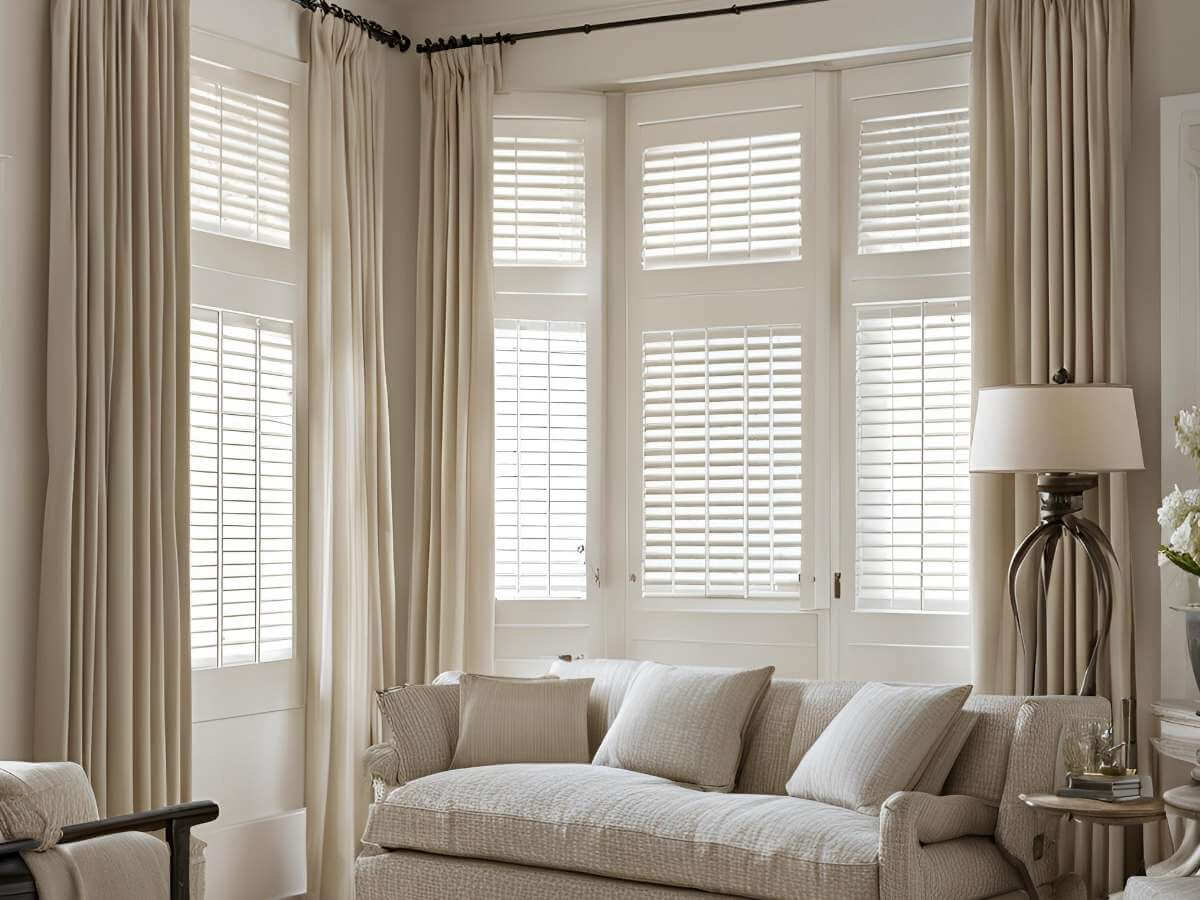 Styling Plantation Shutters with Curtains: Expert Guide